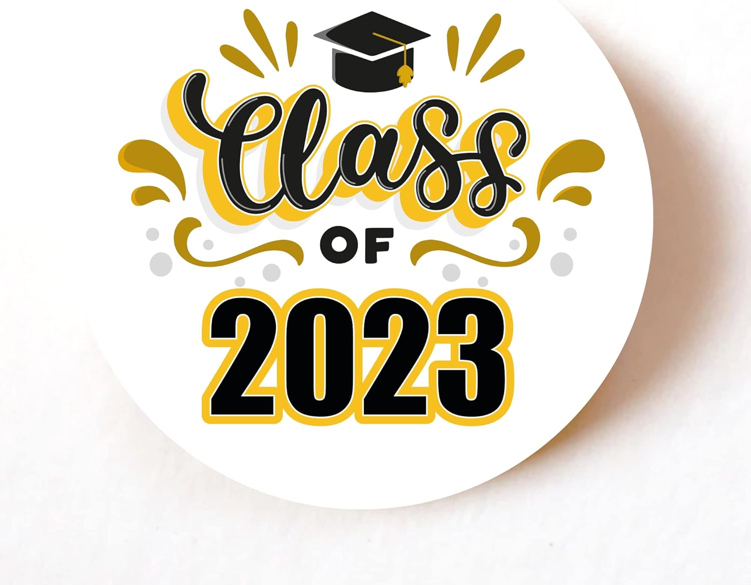 stika.co Pack of 24 Paper Labels, Graduation Stickers, Class of 2023 ...