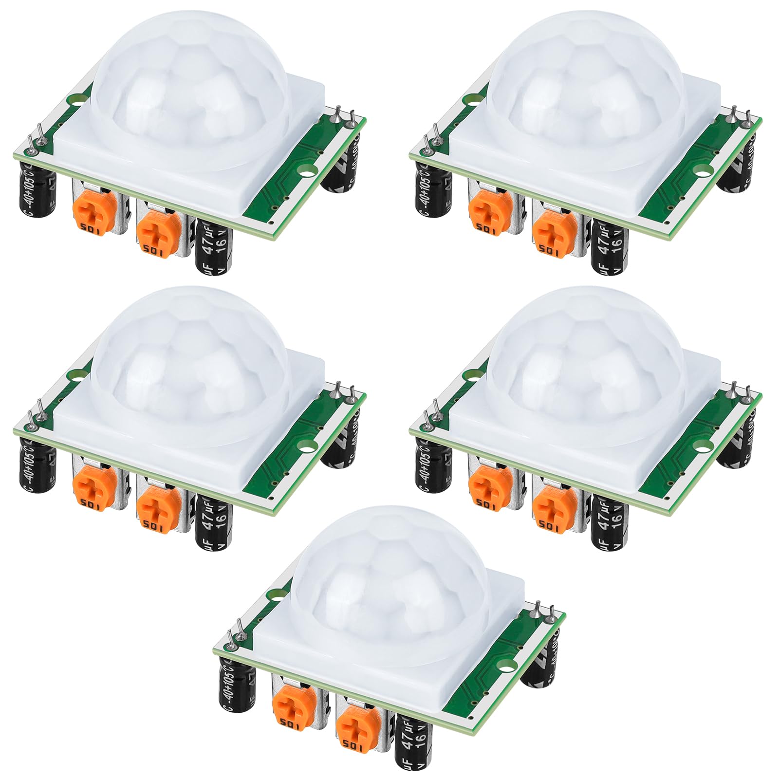 Snapklik.com : 5pcs HC-SR501 PIR Motion Sensor Module Human Body IR ...