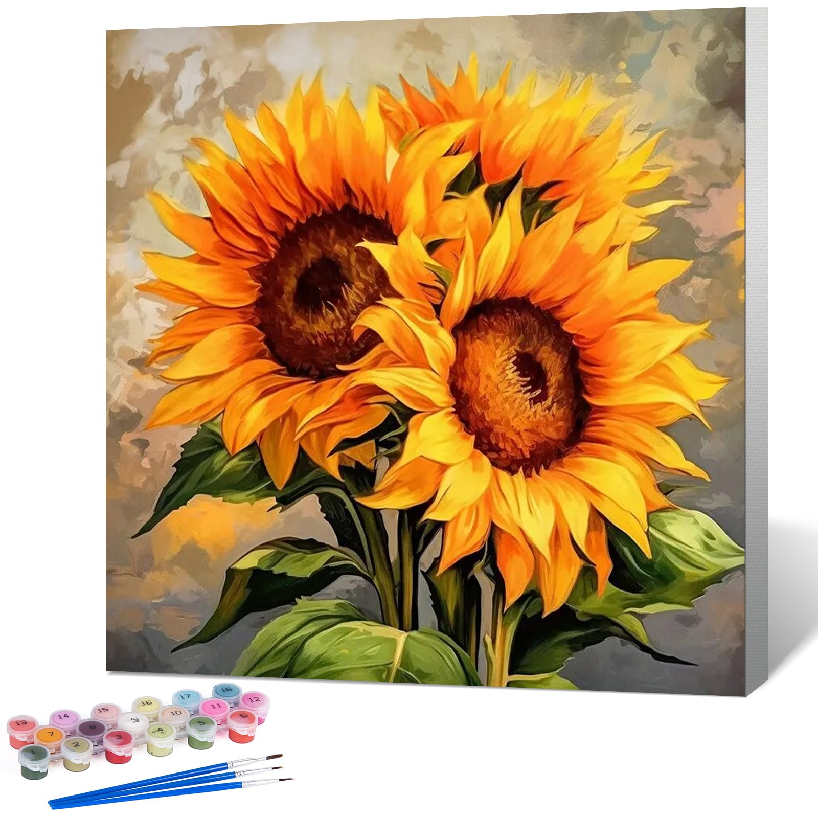 Amazon.com: Fountor Framed Paint by Numbers Kit for Adults Beginner ...