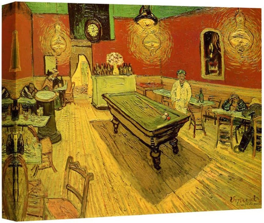 Amazon.com: ELITEART-The Night Cafe With Pool Table By Vincent Van Gogh ...