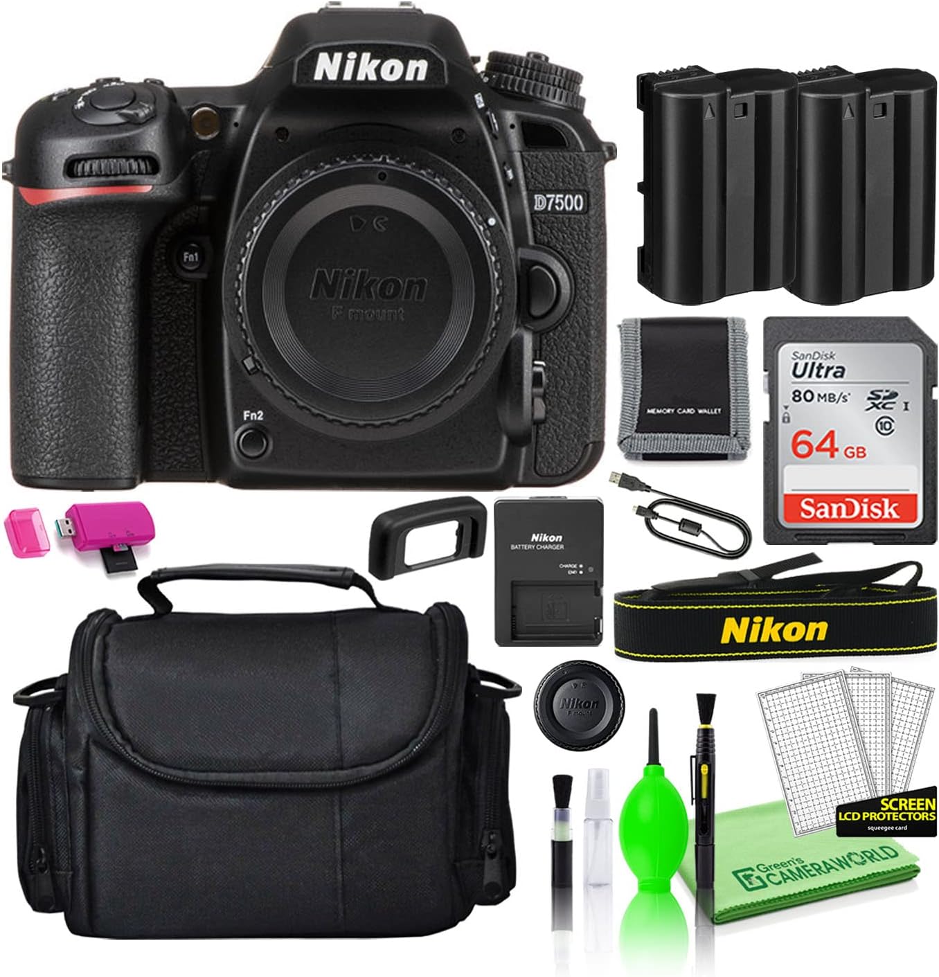 Amazon.com : Nikon D5600 24.2MP DSLR Digital Camera (Body Only) (1575 ...