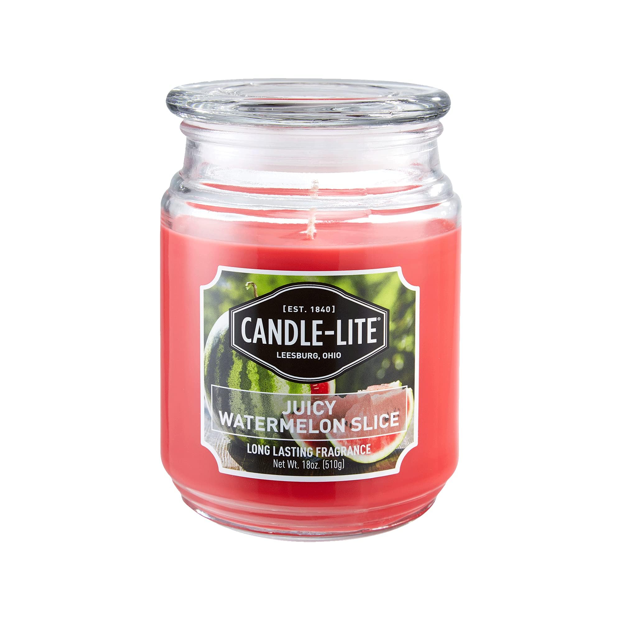 Amazon.com: Candle-lite Vela perfumada en tarro de una sola mecha, 18 ...