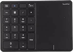 Amazon.com: Lazmin112 Wireless Numeric Keypad, 22 Keys 2.4G Bluetooth Number Keyboard with ...