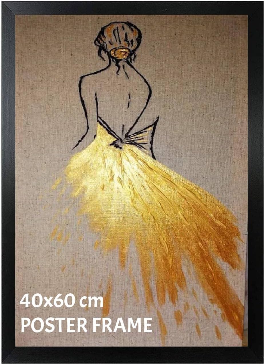 Black 40x 60 cm Poster Frames- 60 x 40 cm Black Frame- Large Wooden Picture Frames 40x60cm ...