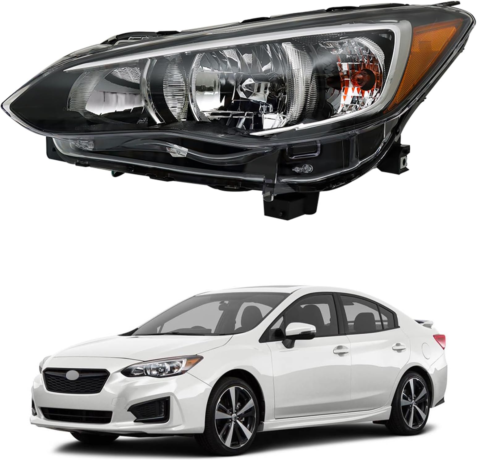 Amazon.com: WFLNHB Headlight Assembly Replacement for Subaru Impreza ...