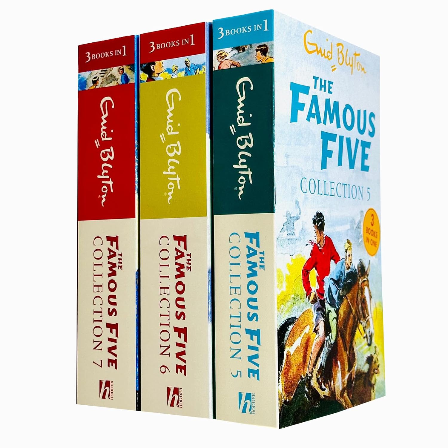 Enid Blyton The Famous Five 3 Books Collection Set 9 Stories (3 Books ...