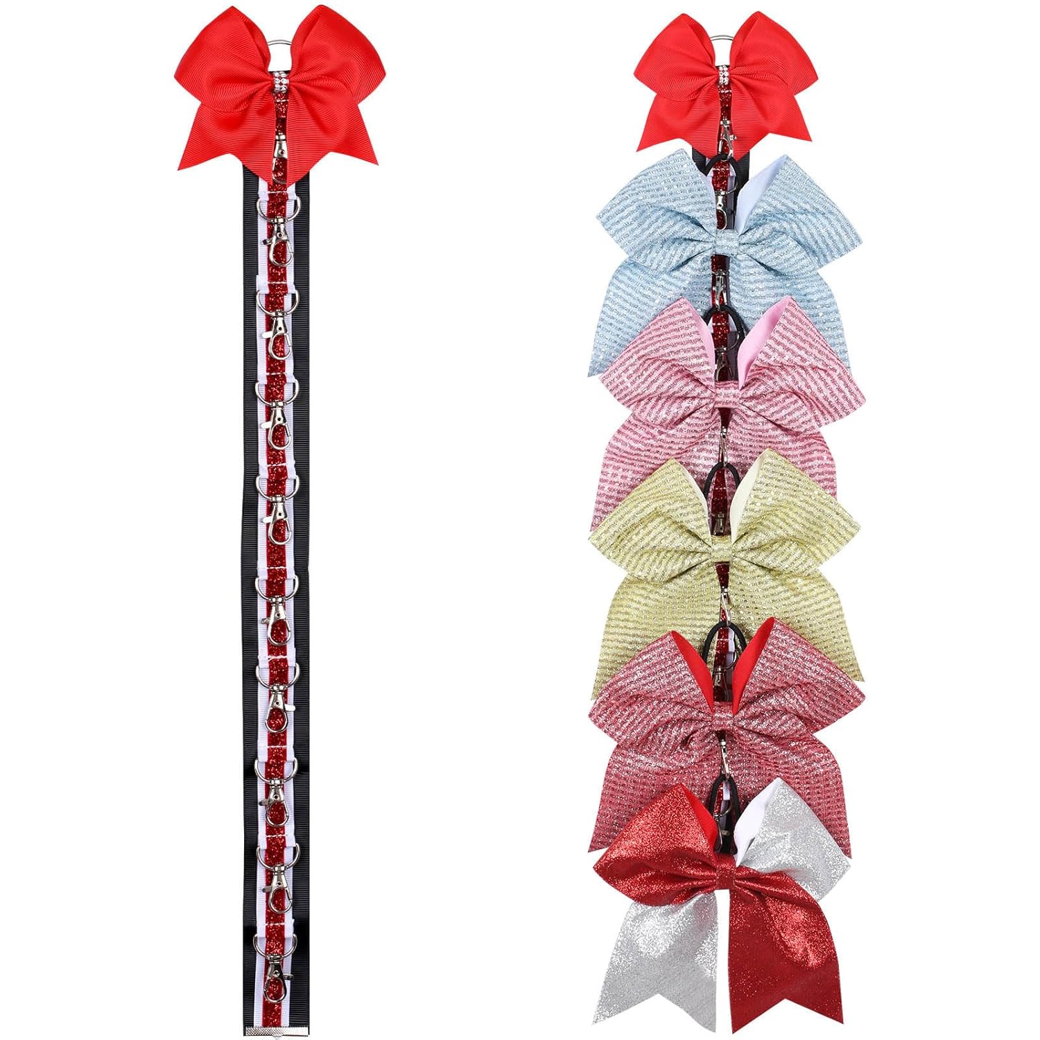 Amazon.com: OAOLEER Teen Girls Cheer Bow Holder for Cheerleading ...