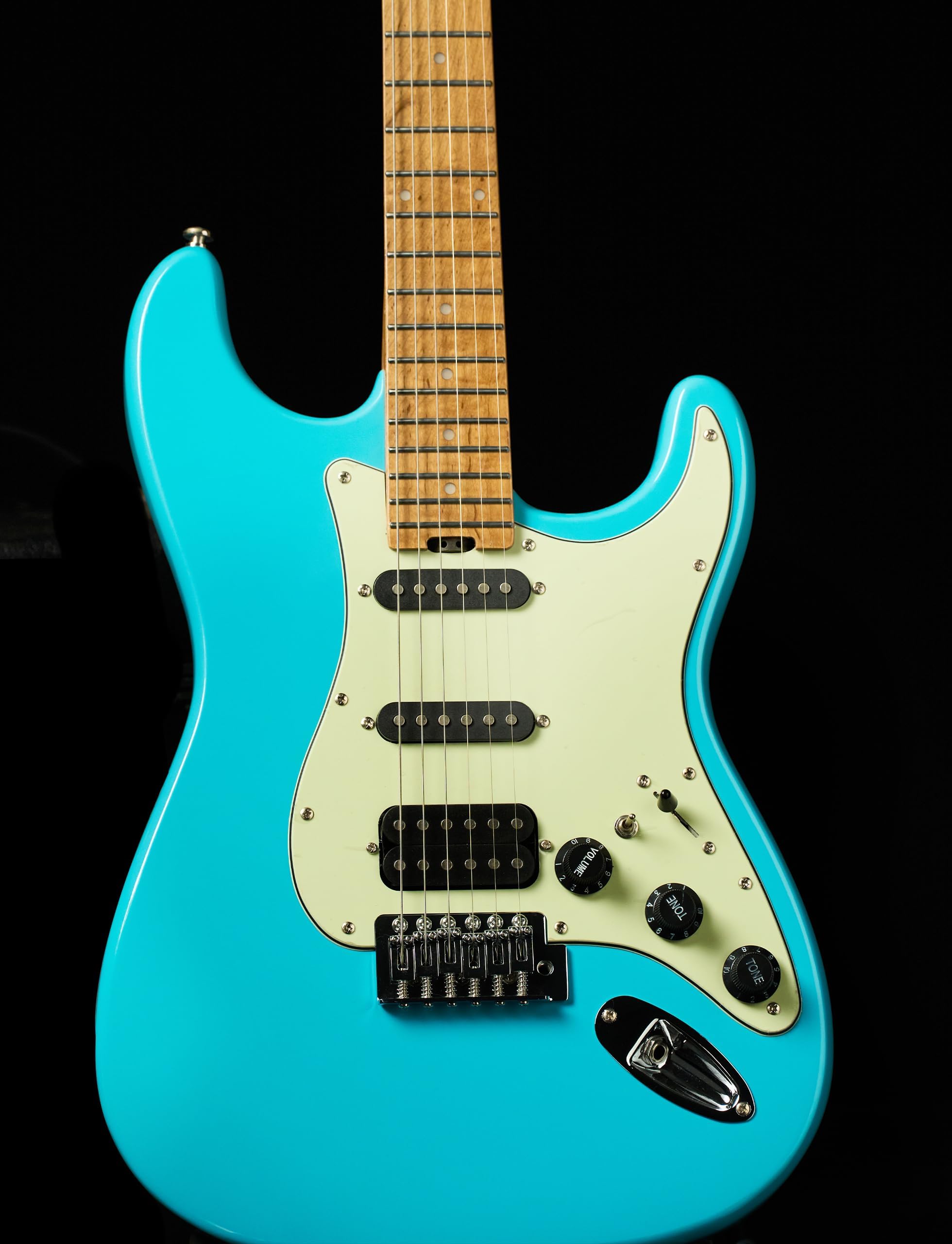 Amazon.com: M MUSI Virgo Classic Electric Guitar, Roasted Maple ...