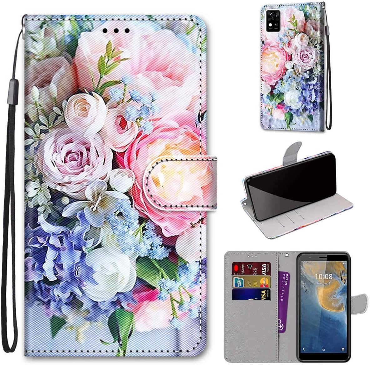 Amazon.com: Tznzxm for ZTE Z5158 Case, ZTE Avid 589 CASE, Painting ...