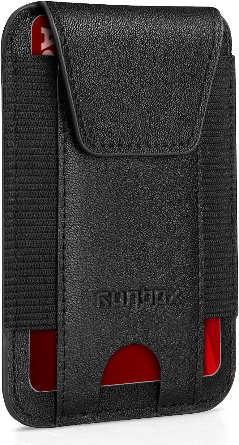 Amazon.com: RUNBOX Wallet for Men 6-8 Cards With ID Window RFID ...