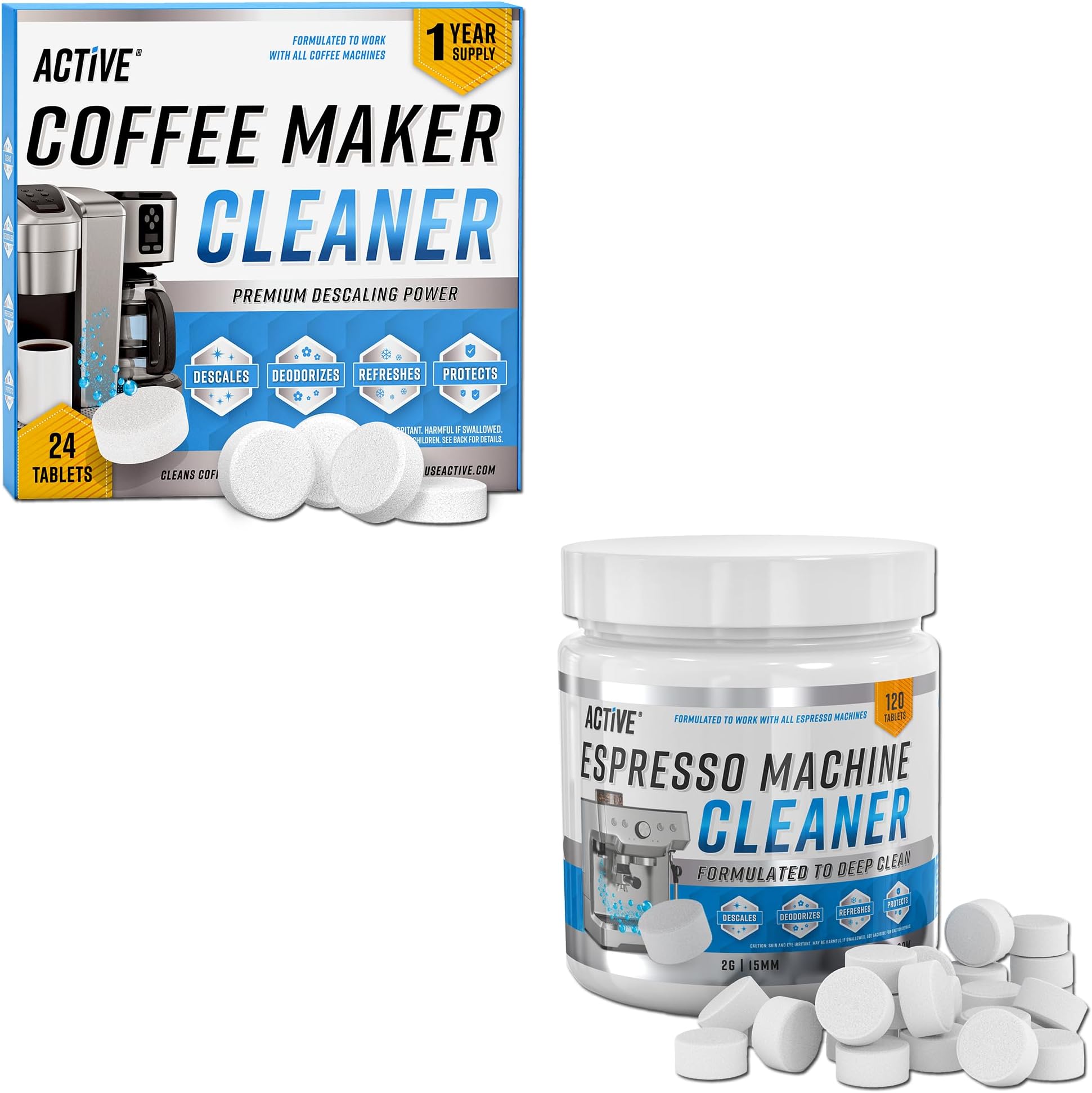 Amazon.com: ACTIVE Coffee Maker Cleaner and Espresso Machine Cleaner ...