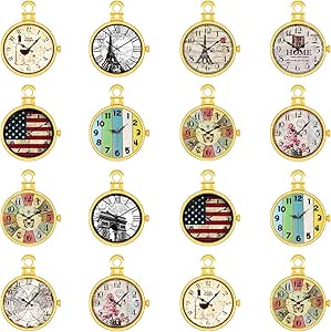 Amazon.com: YionZian 30Pcs Vintage Alloy Magic Clocks Charms Watch ...