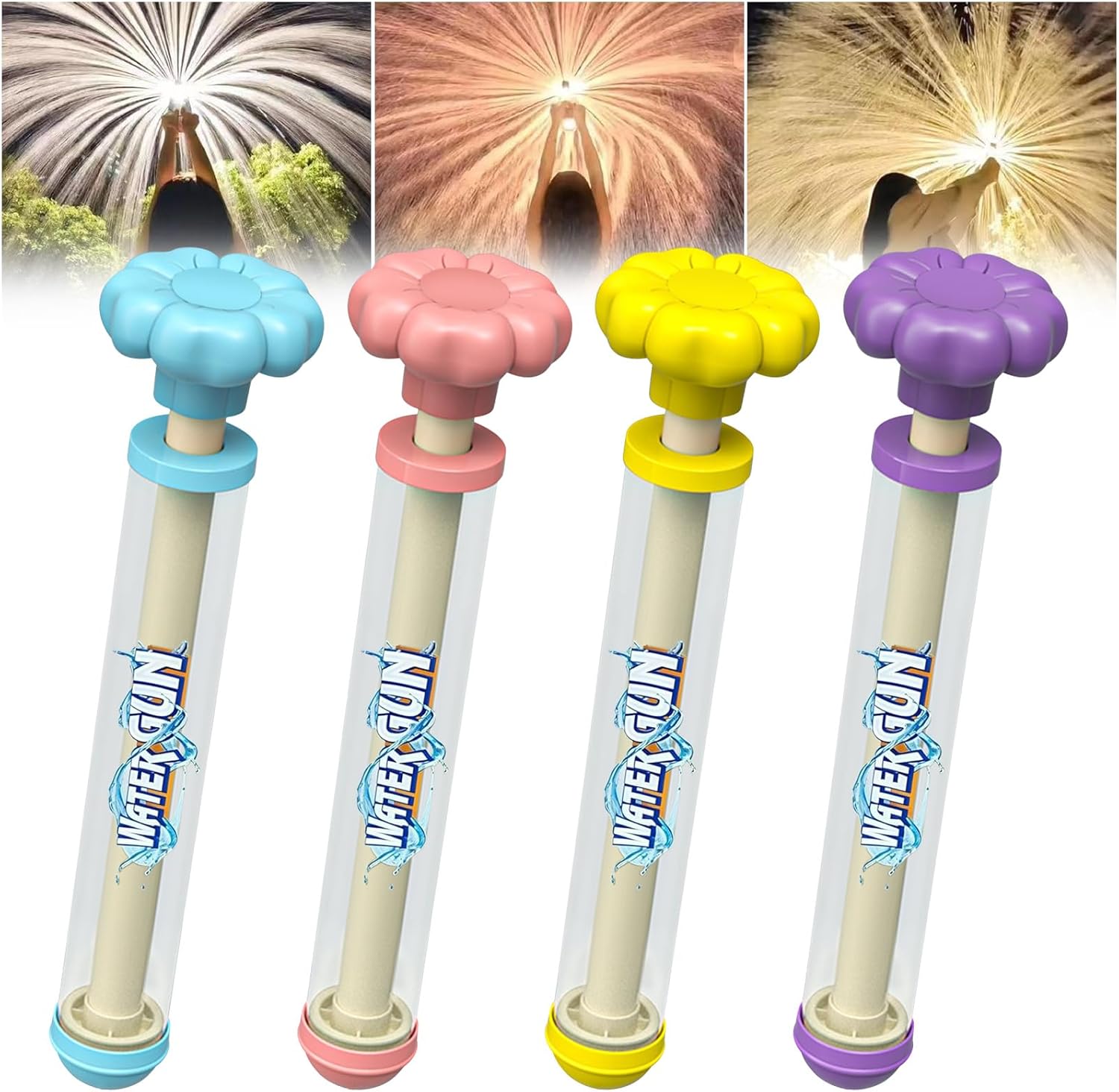 Amazon.com: 4PC Colourful Firework Water Spray Gun, Fireworks Water Gun ...