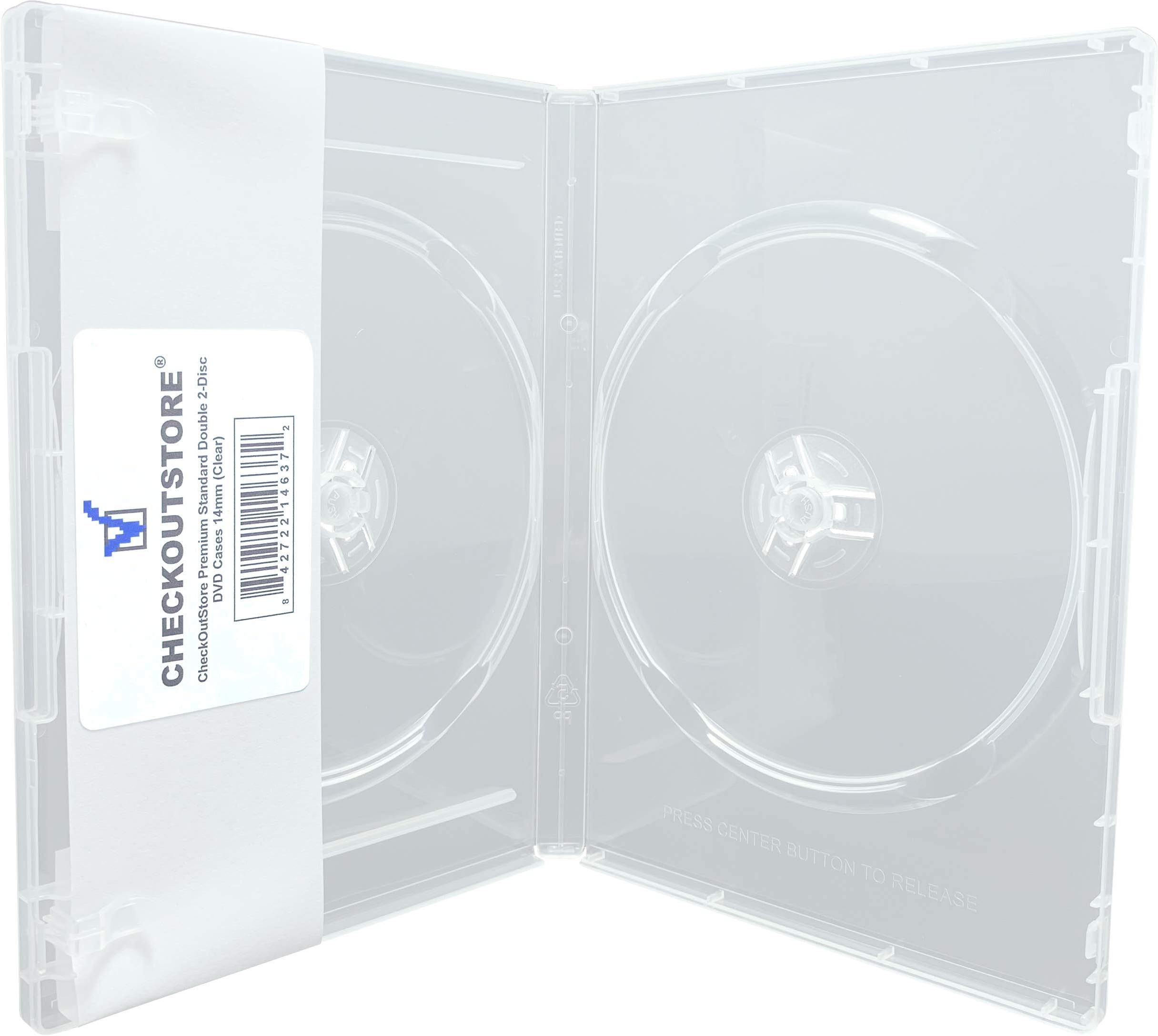 Amazon.com: CheckOutStore (6) Premium Standard Double 2-Disc DVD Cases ...