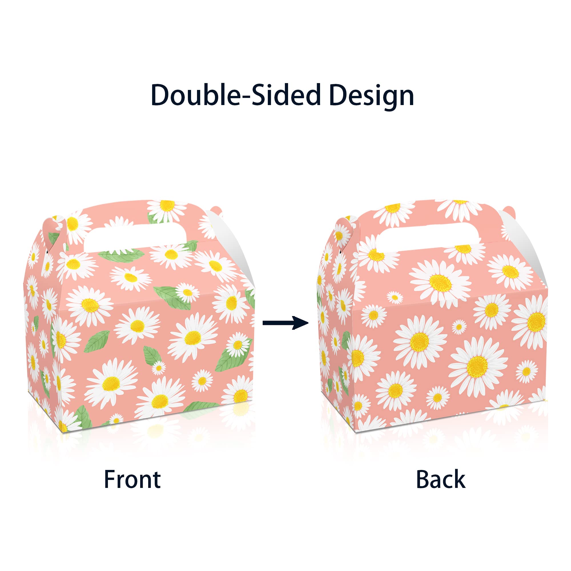 Snapklik.com : 12 Pack Daisy Flower Favor Treat Boxes Pink Daisy ...
