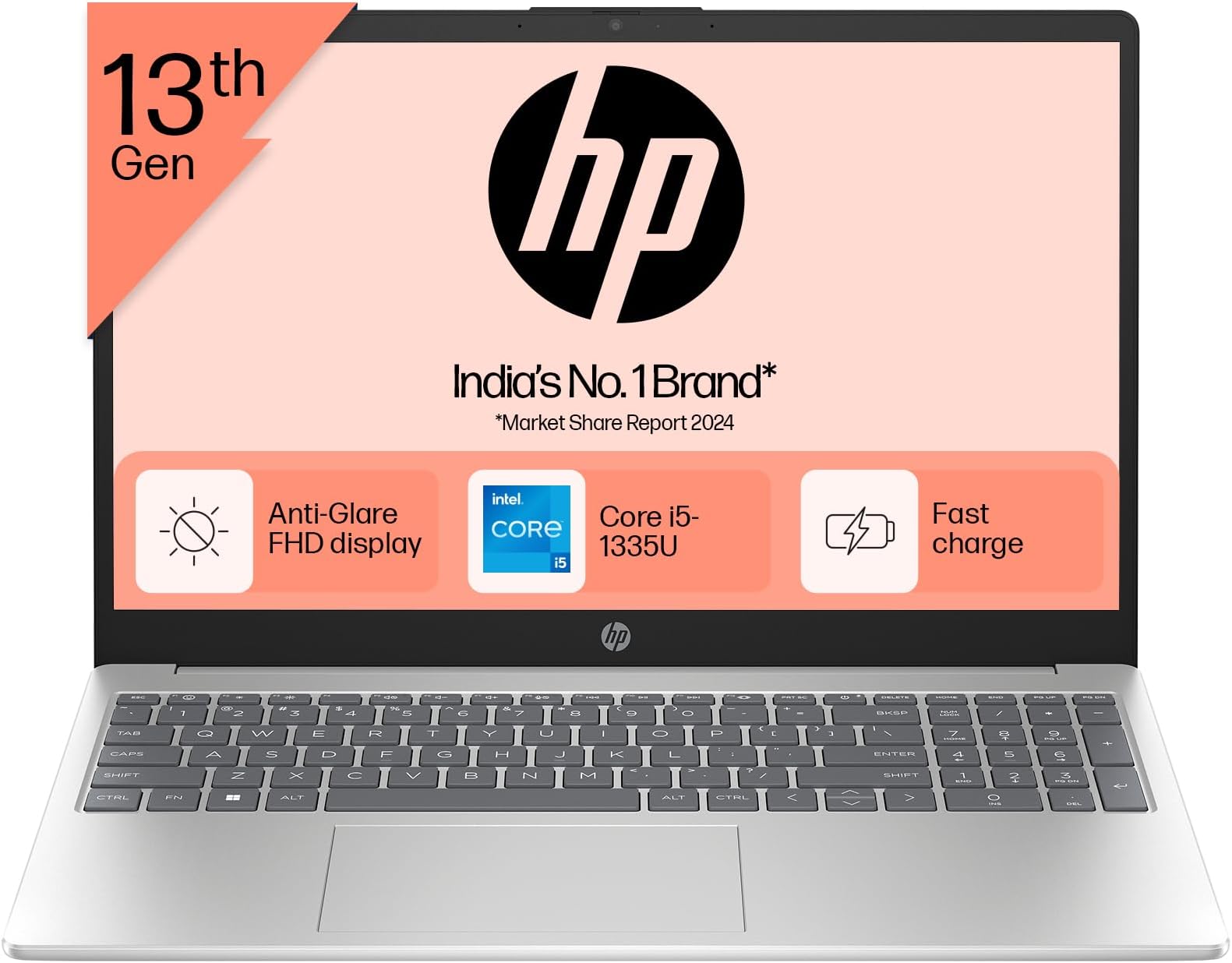 HP 15, AMD Ryzen 5 7520U (8GB LPDDR5, 512GB SSD) Anti-Glare, FHD,15.6 ...