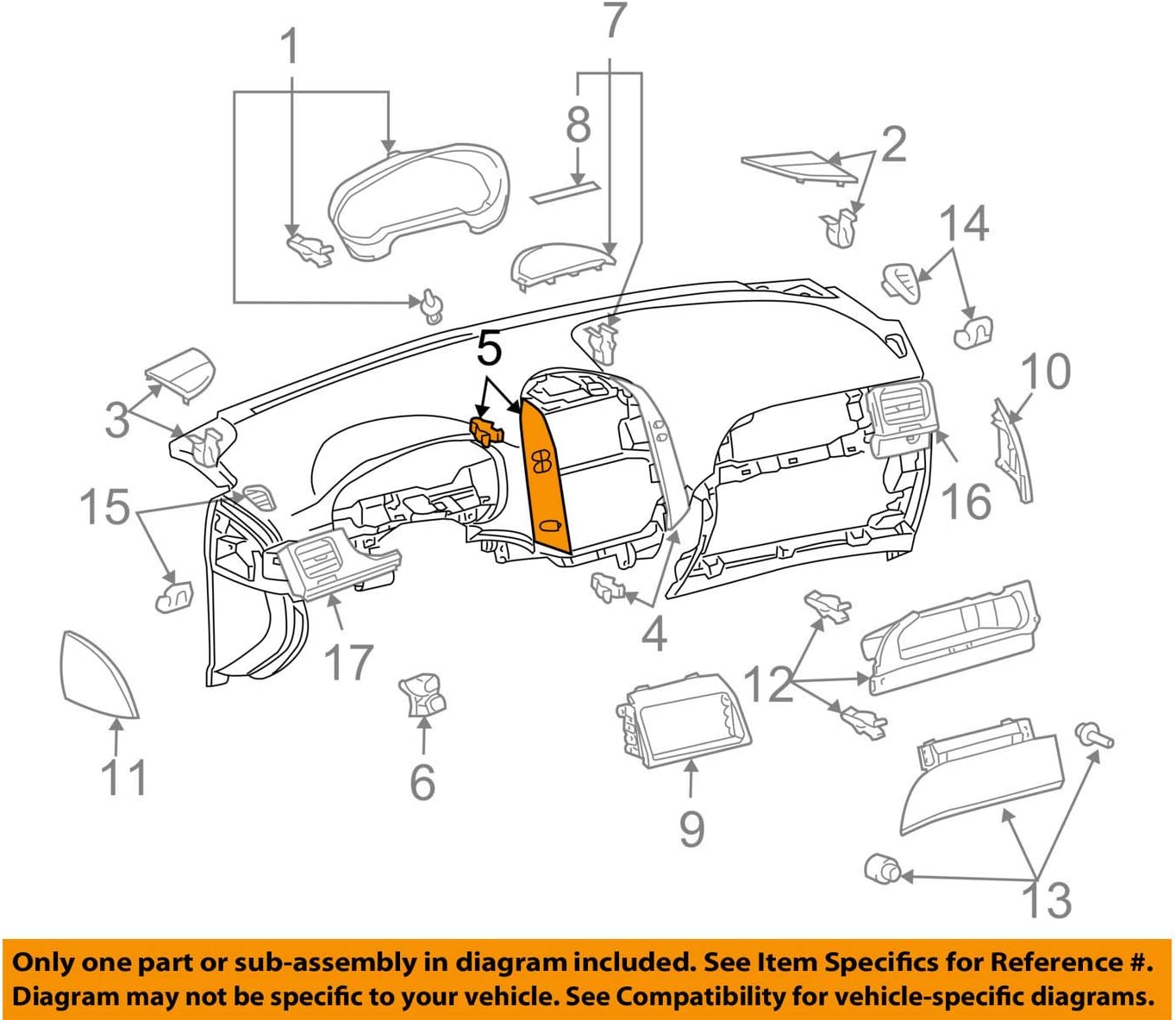 Genuine Toyota 55412-AE021 Instrument Cluster Panel: Automotive: Amazon ...