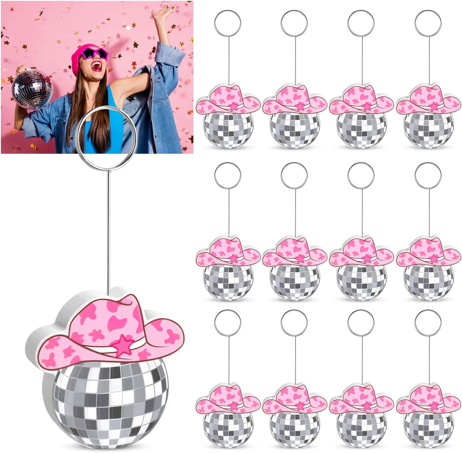 Amazon.com: Teenyyou 12 Pcs Cowboy Boots Table Number Holders Wooden ...