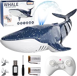 Amazon.com: 2.4Ghz Remote Control Whale Shark Toys for Boys Kids, 1:18 ...