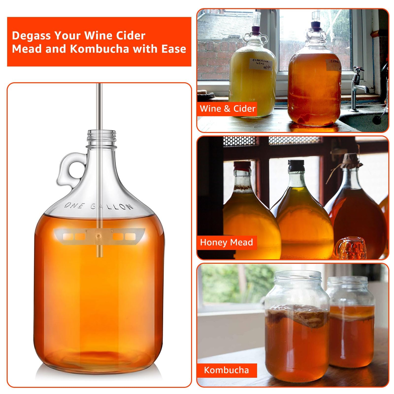 Wine Making 18inch Stainless Steel Wine Degasser For Drill Whip ...