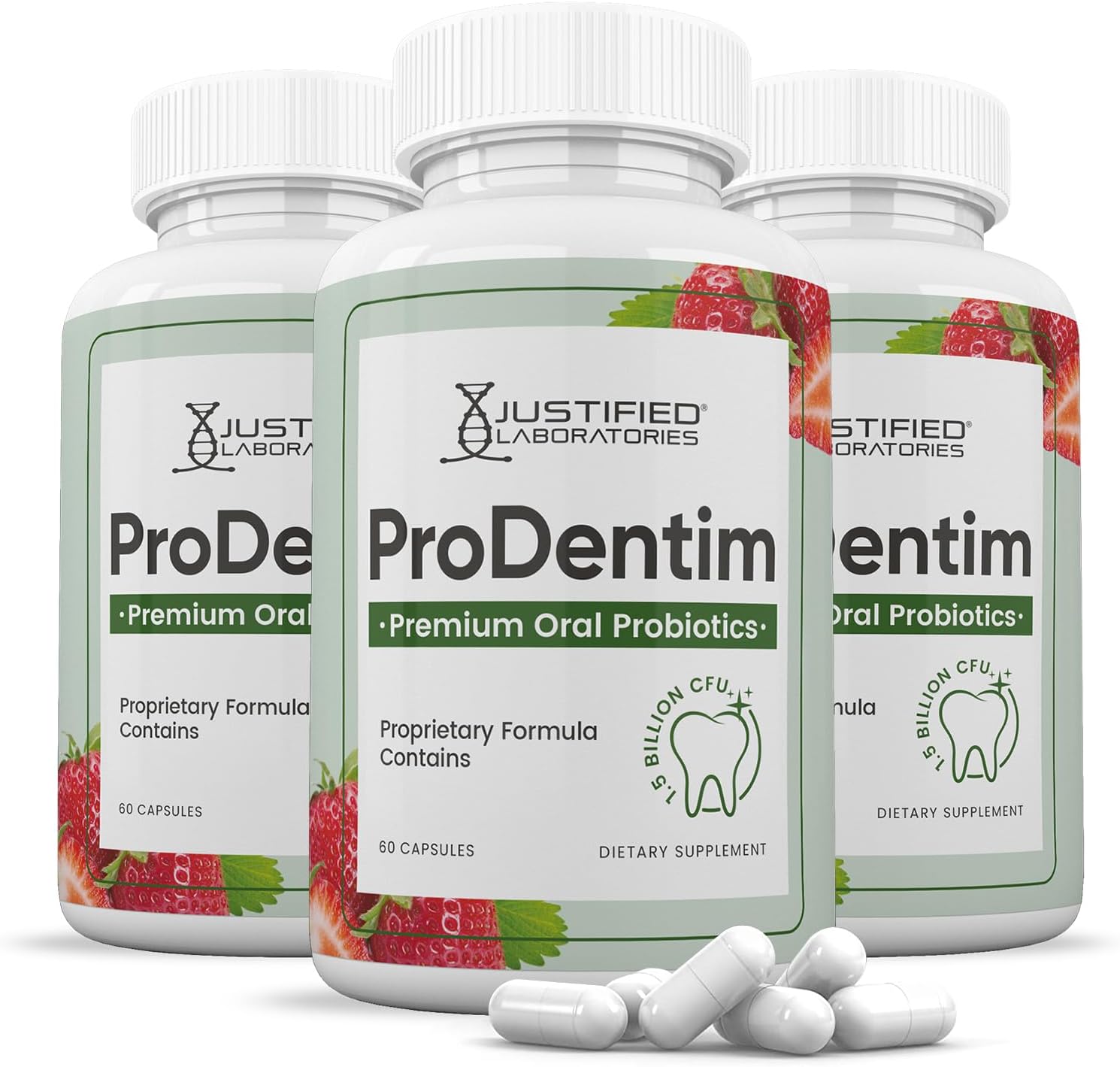 (3 Pack) Prodentim 1.5 Billion CFU Oral Probiotic Supports Strong ...