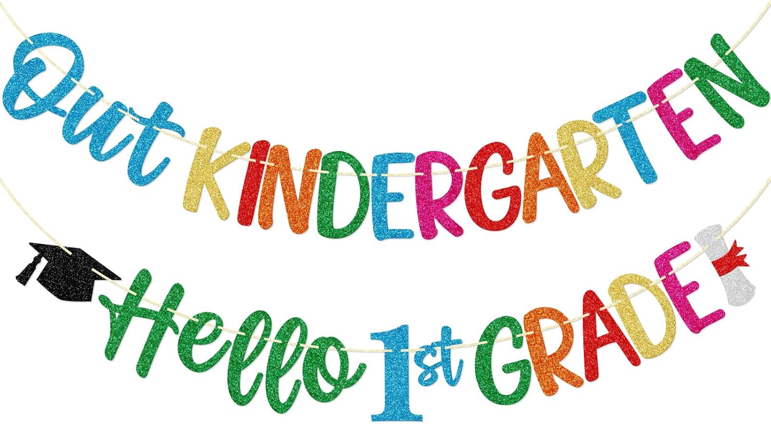 Amazon.com: Kindergarten Graduation Banner, Kindergarten Graduation ...