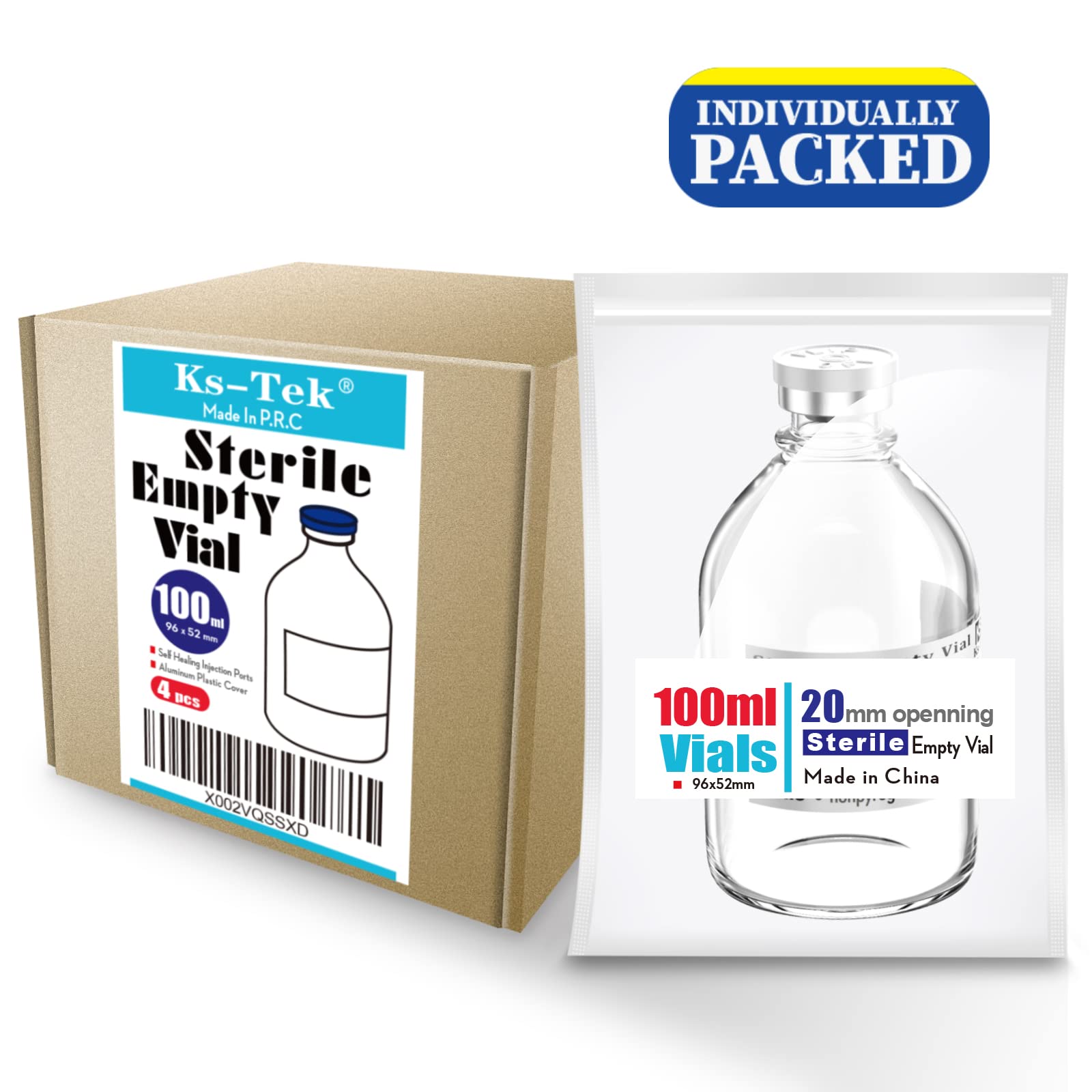 Snapklik.com : Ks-Tek Sterile Empty Vials