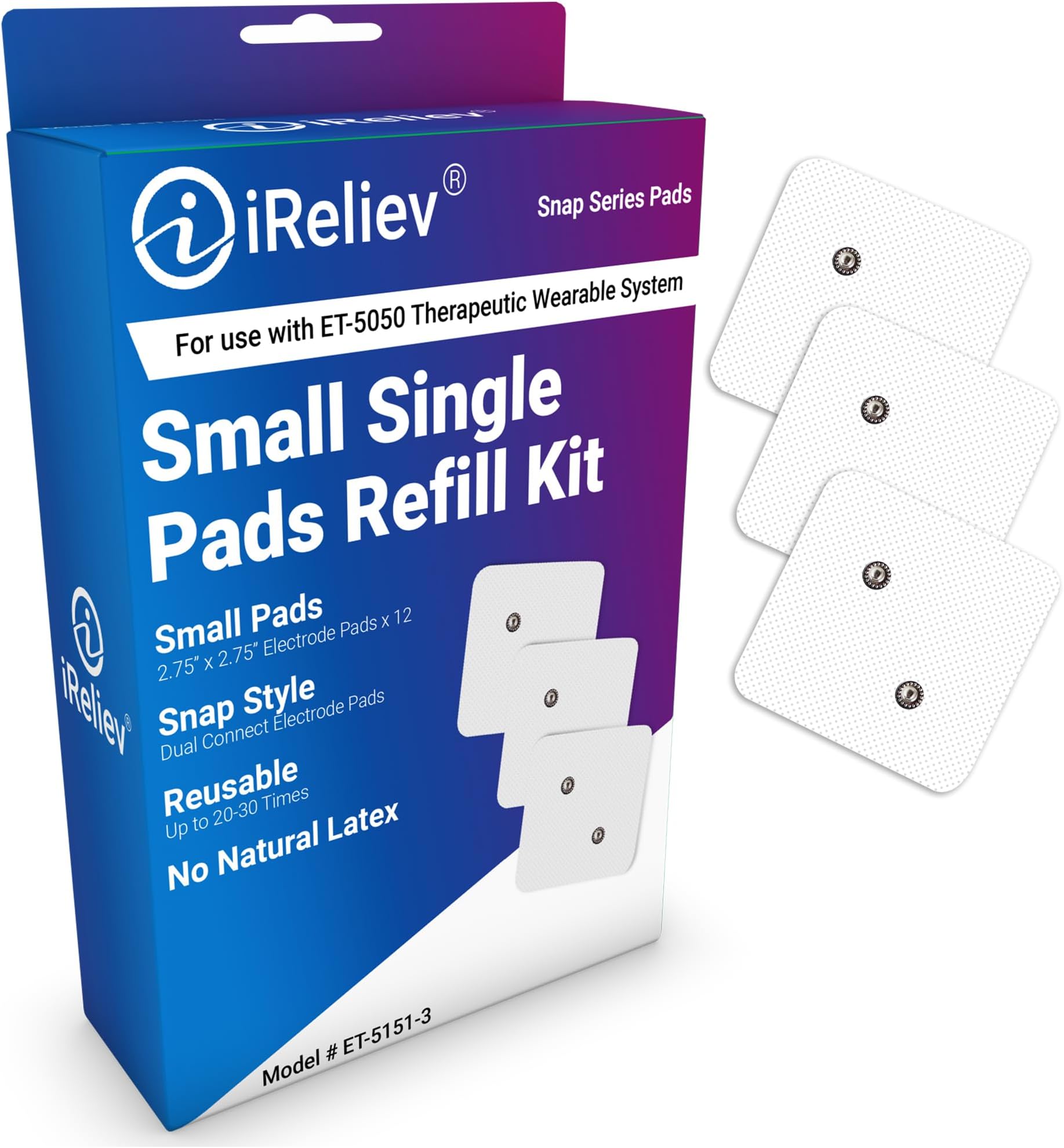 Amazon.com: Vive Tens Unit Replacement Pads (40 Pack) - Reusable, Self ...