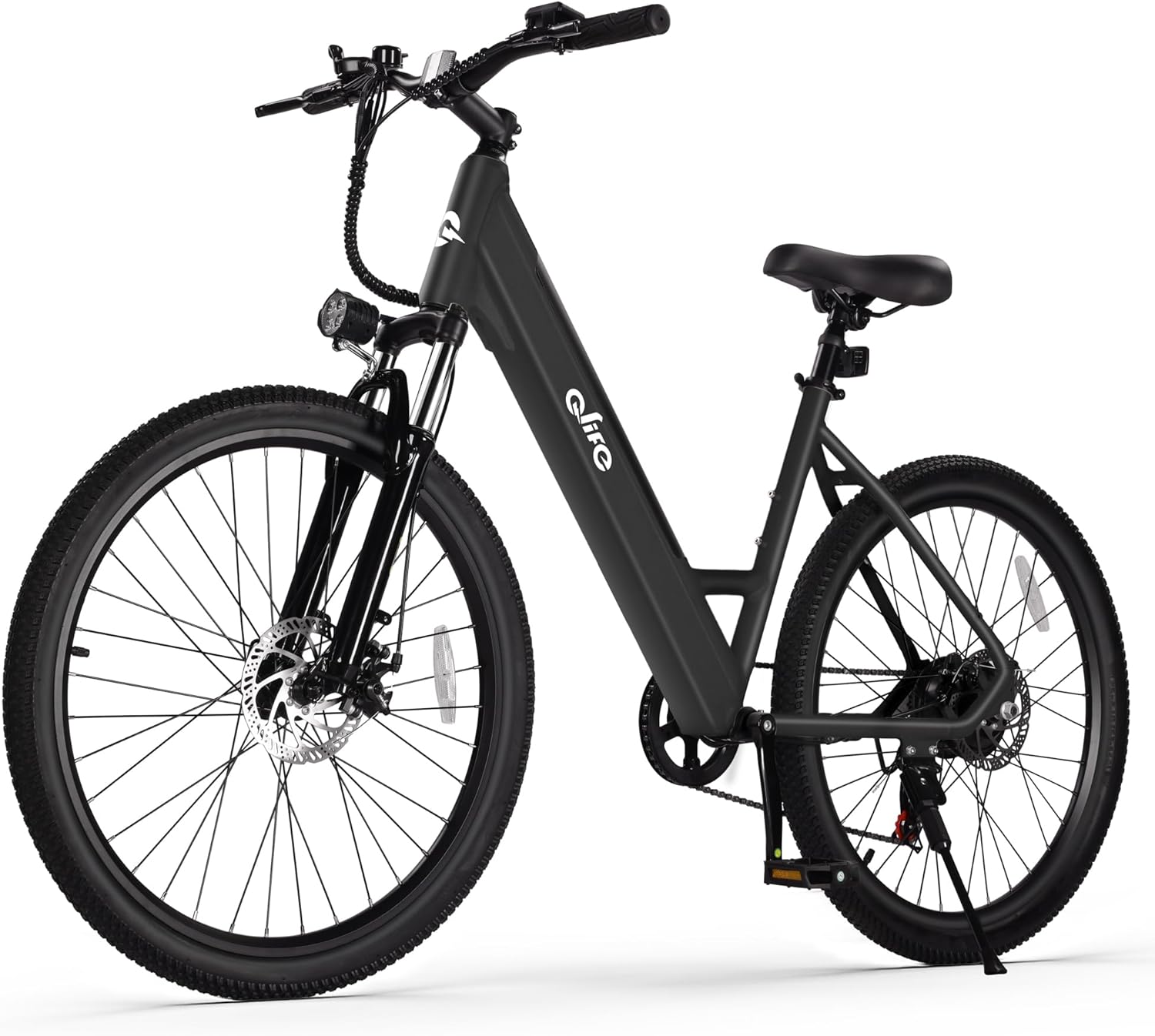 Amazon.com : Qlife Cityone Electric Bike for Adults 26" Step-Through Ebike with 2.1" Tire,UL2849 ...