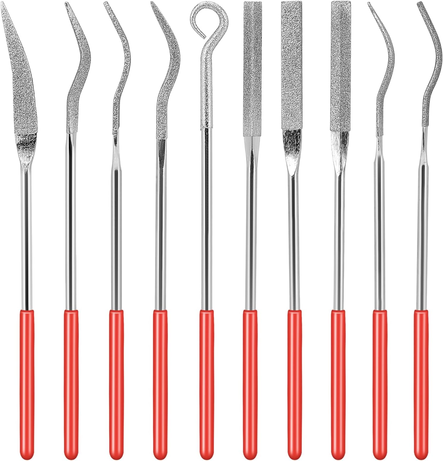 Amazon.com: KALIONE 10Pcs Small File Set Diamond Needle File Set ...