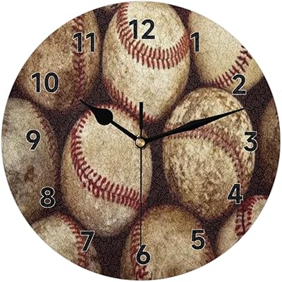 Amazon.com: ACOZUHSE Silent Non-Ticking Sport Theme Wall Clocks ...