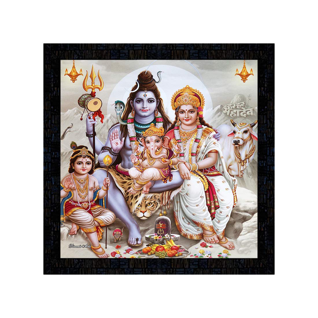 Buy Shankar Bhole Nath parivar (Maa Parvati, Ganesh, Kartikey and Shiv ...