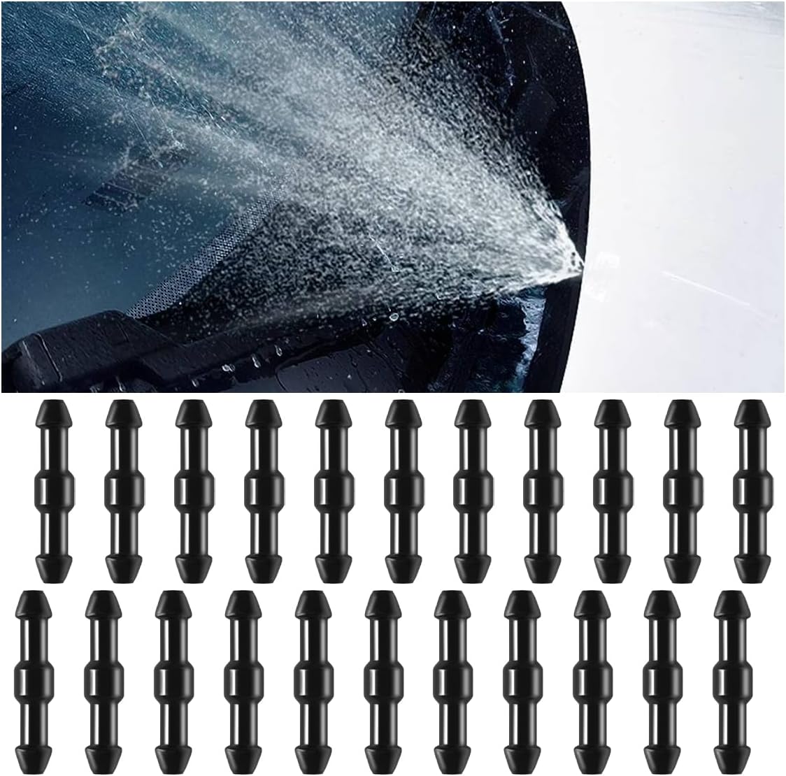 Amazon.com: 20PCS Windshield Washer Hose Connectors, 2-Way I-Type Hose ...