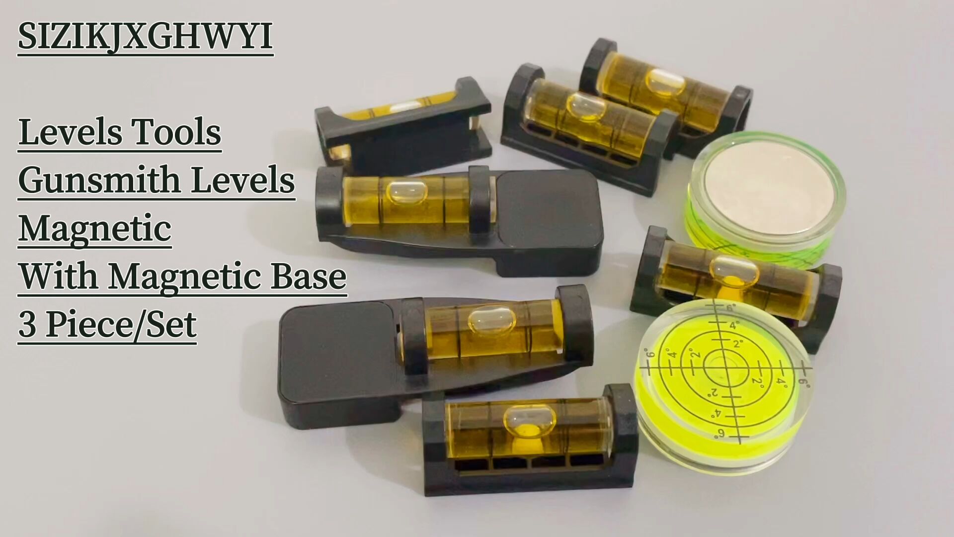 Set 3-Piece Magnetic Gunsmith Level Set - Scope Mounting Tools With ...
