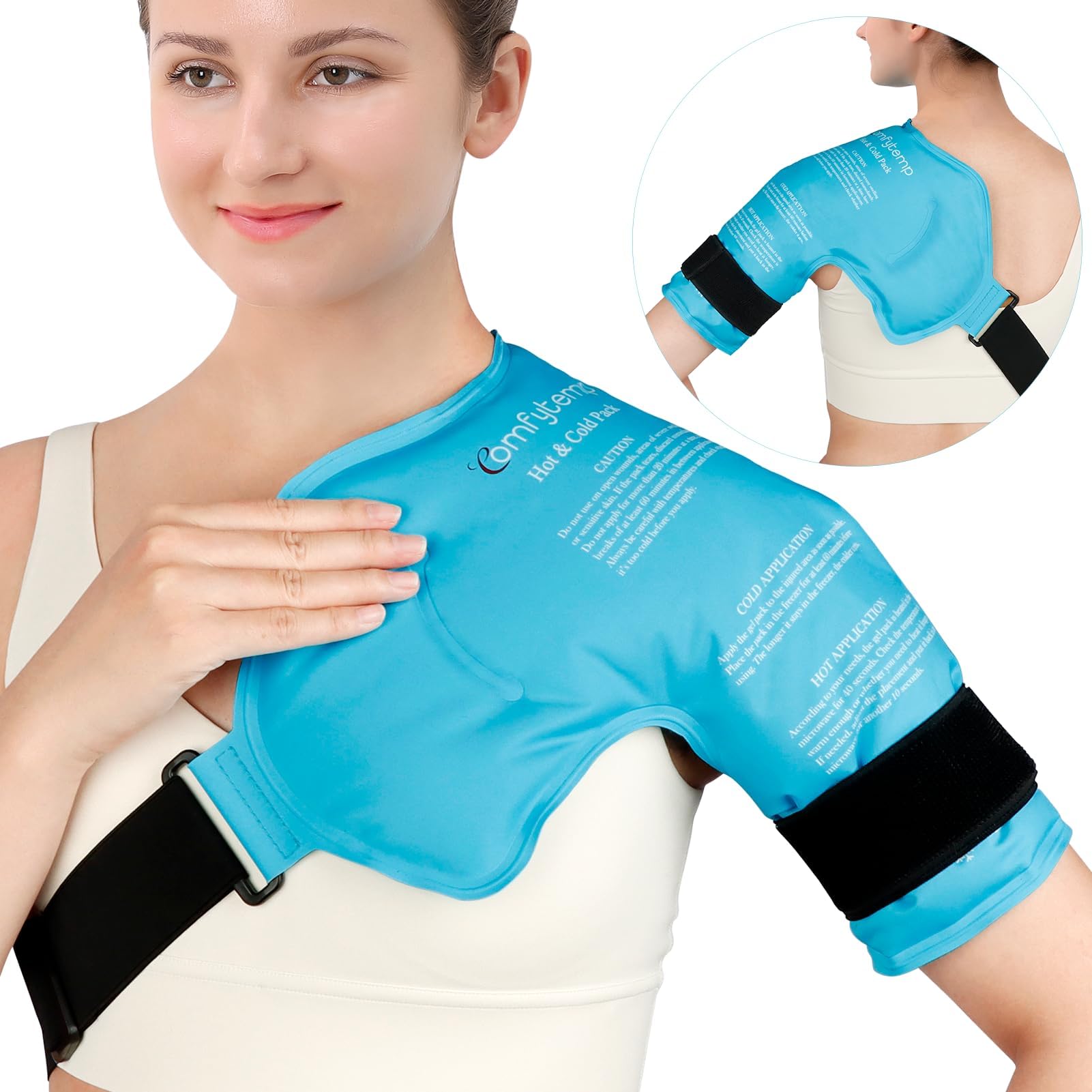 Amazon.com: Comfytemp Shoulder Ice Pack Wrap Rotator Cuff Cold Therapy ...