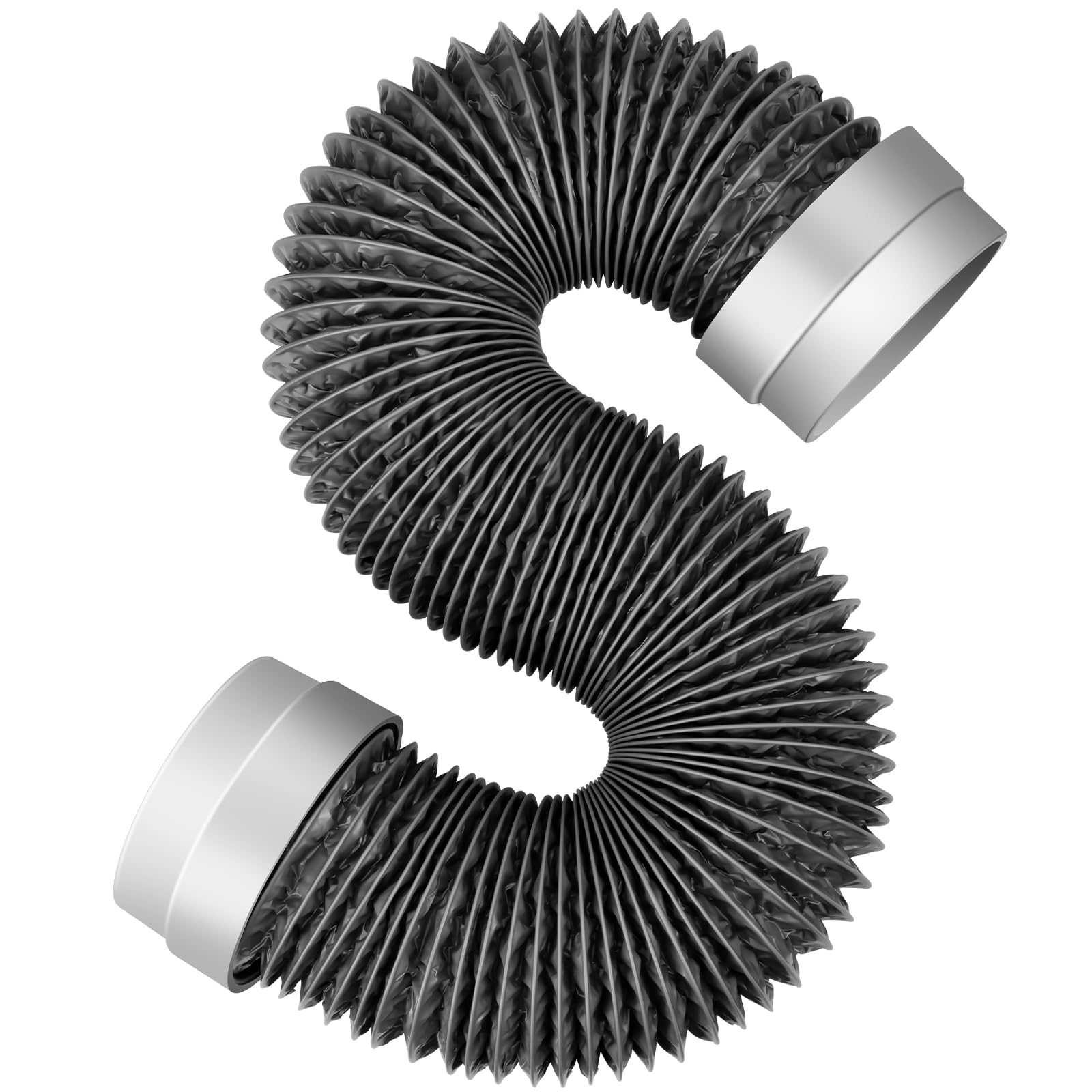 Snapklik.com : 8FT Dryer Vent Hose 4 Inch, Flexible Aluminum Dryer Duct