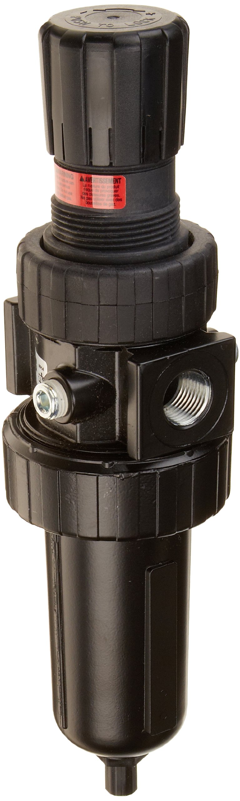 Buy Parker 07E37A13AC One Piece Filter/Regulator, 1/2" NPT, Metal ...