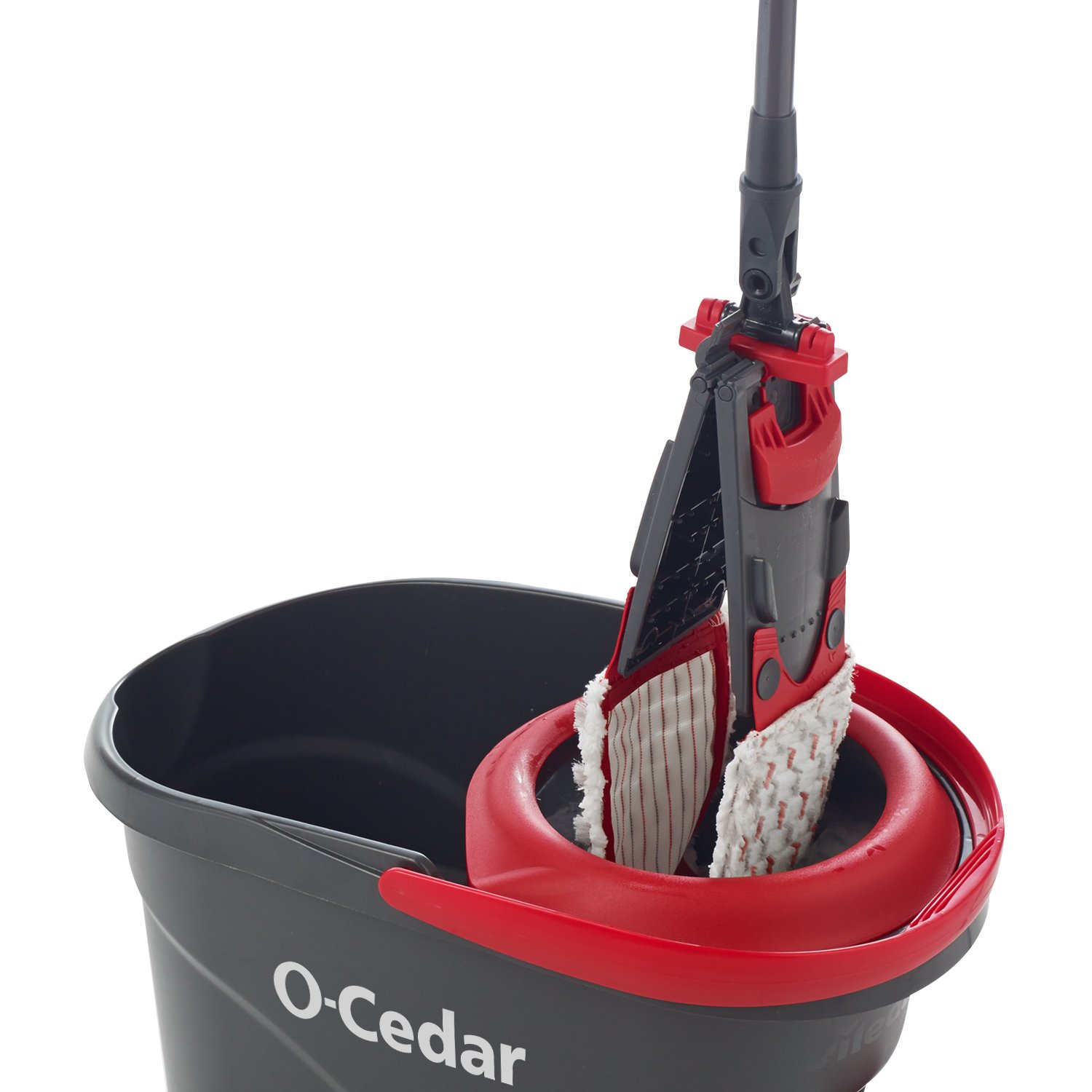 O-Cedar UltraMax EasyWring Microfiber Flat Spin Mop & Bucket Floor ...