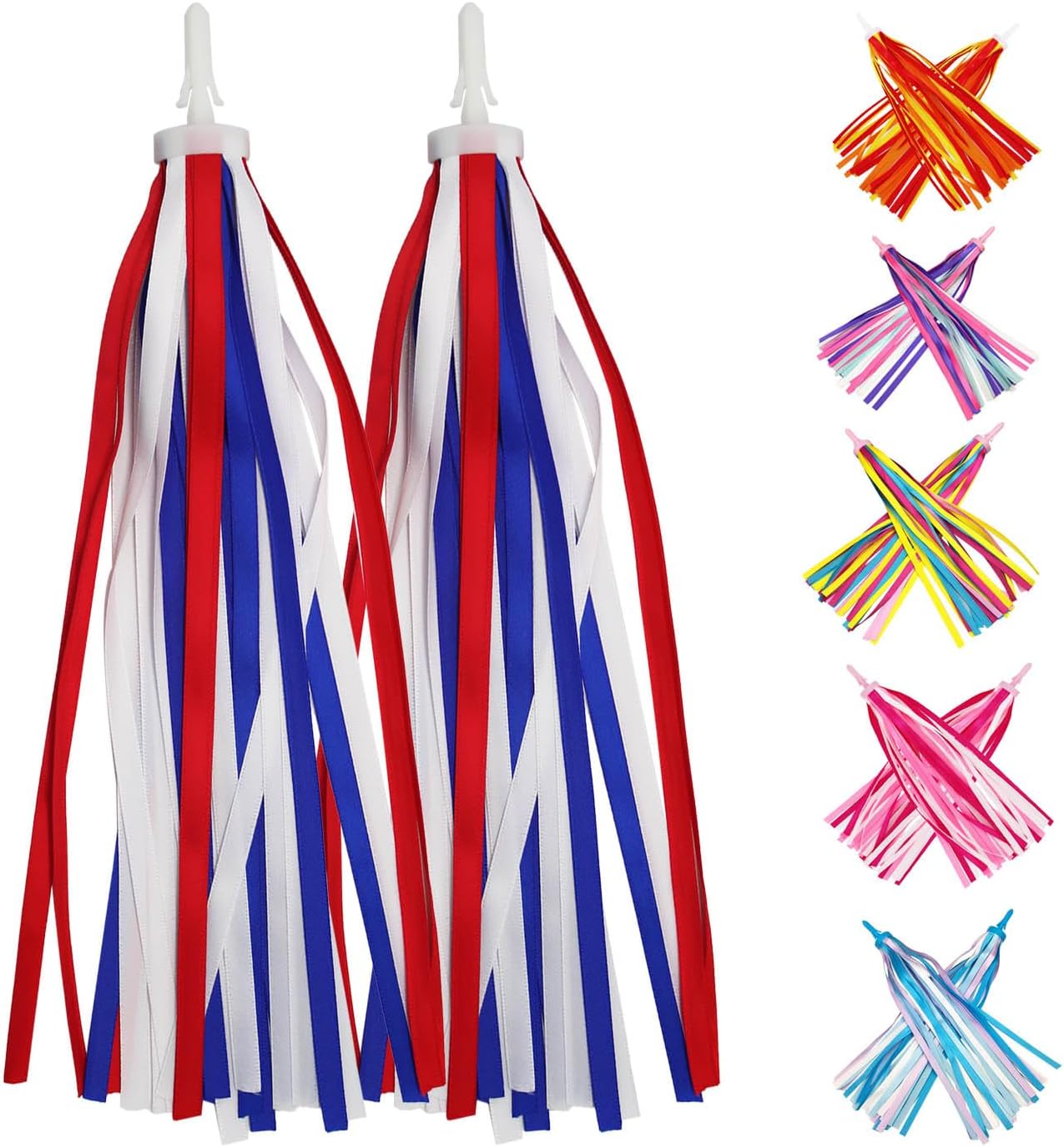Amazon.com : PLATT Kid's Bicycle Handlebar Streamers Colorful Ribbons ...