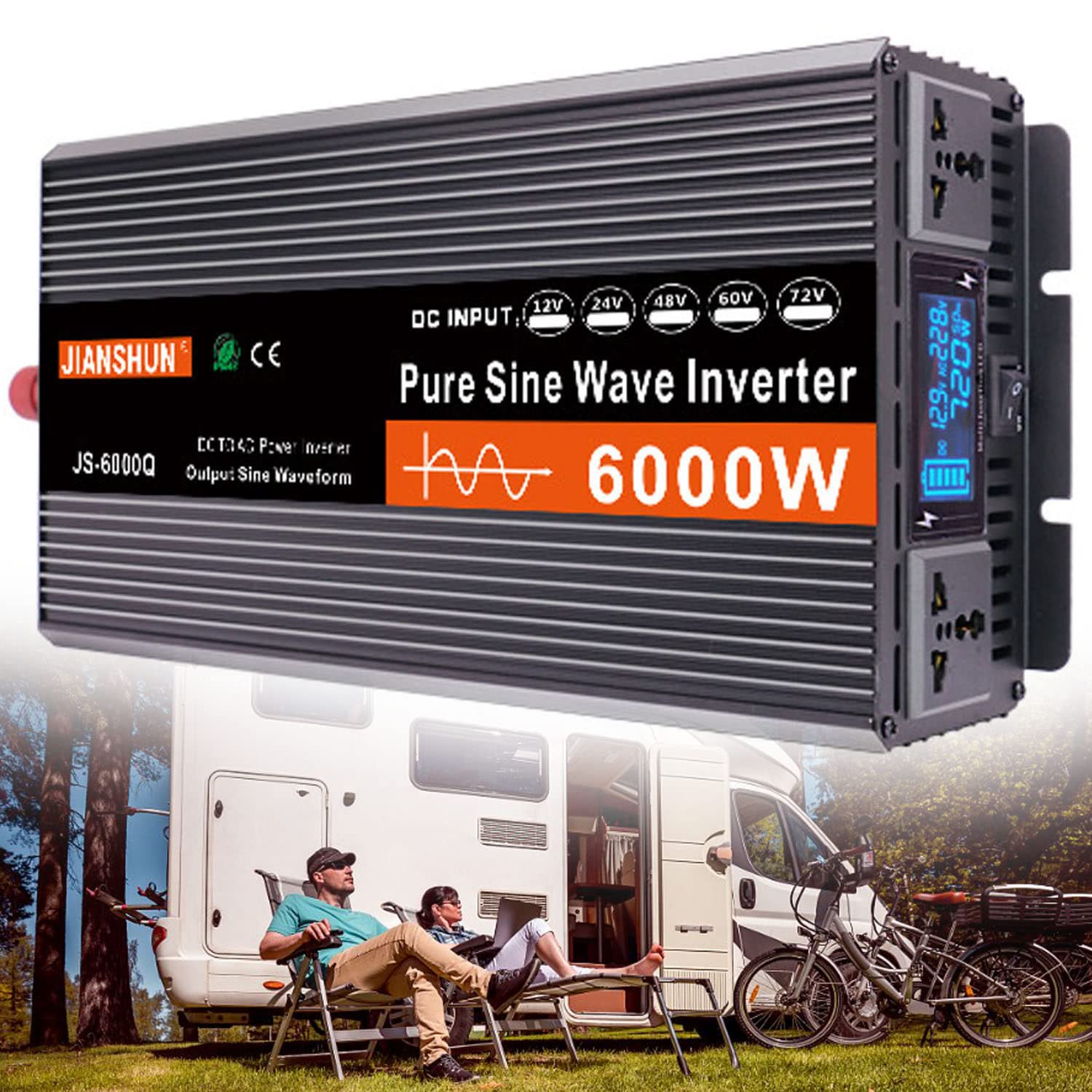 Amazon.com: GEHPYYDS High Efficiency 3000W 4000W 5000W 6000W Pure Sine ...