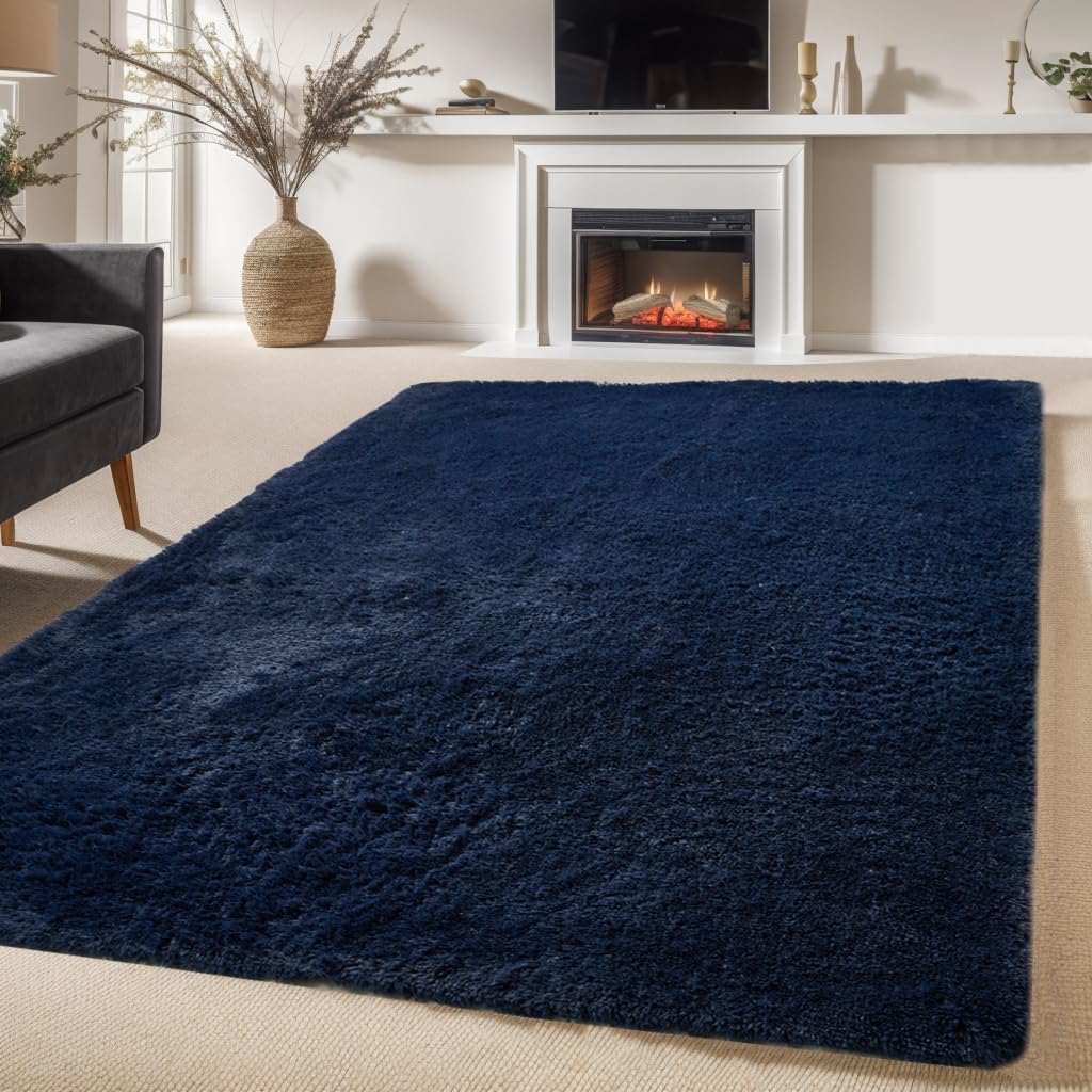 lekeplus 120x180cm Fluffy Soft Rug Living Room Bedroom Rugs, thermal ...