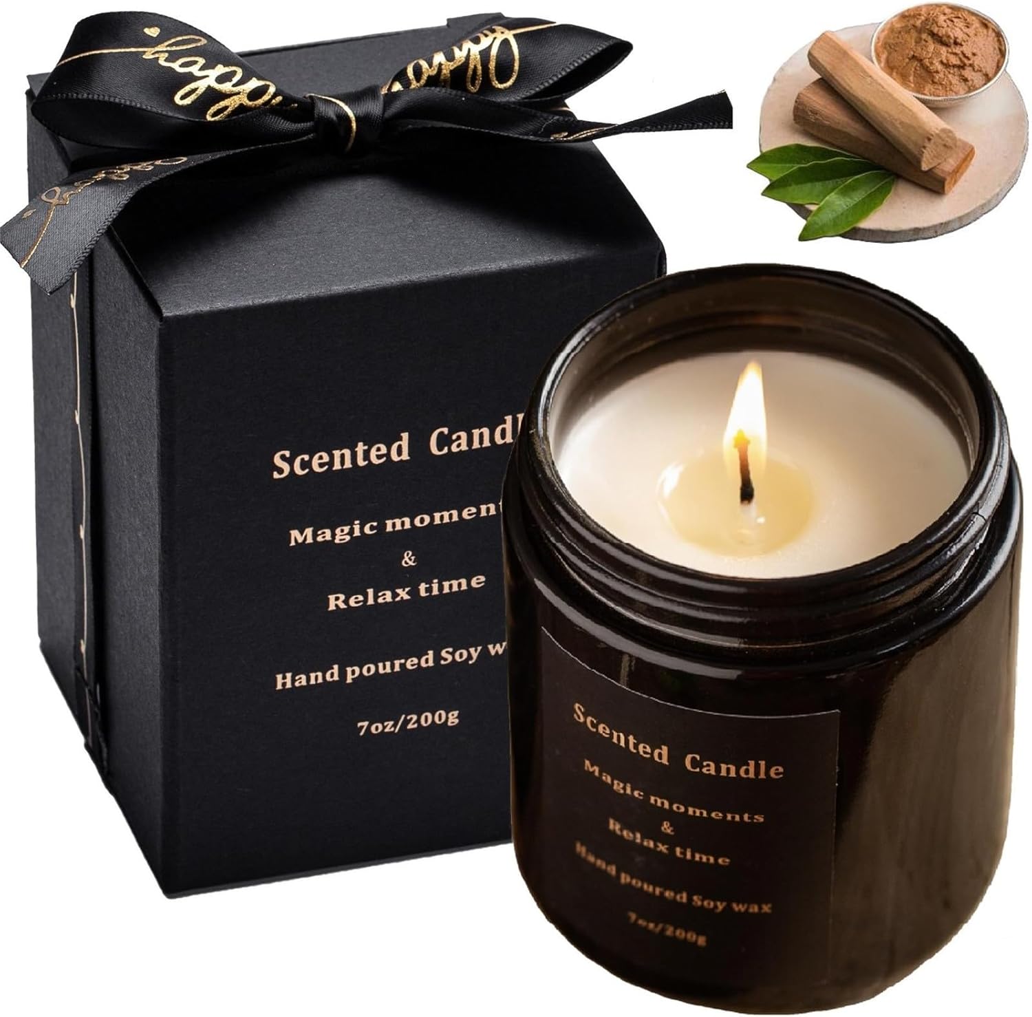 Amazon.com: Sandalwood Candles for Men – Pine Candle, Mens Candles for ...