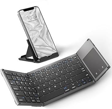 Amazon.com: Slim Foldable Wireless Keyboard Compatible with Samsung ...