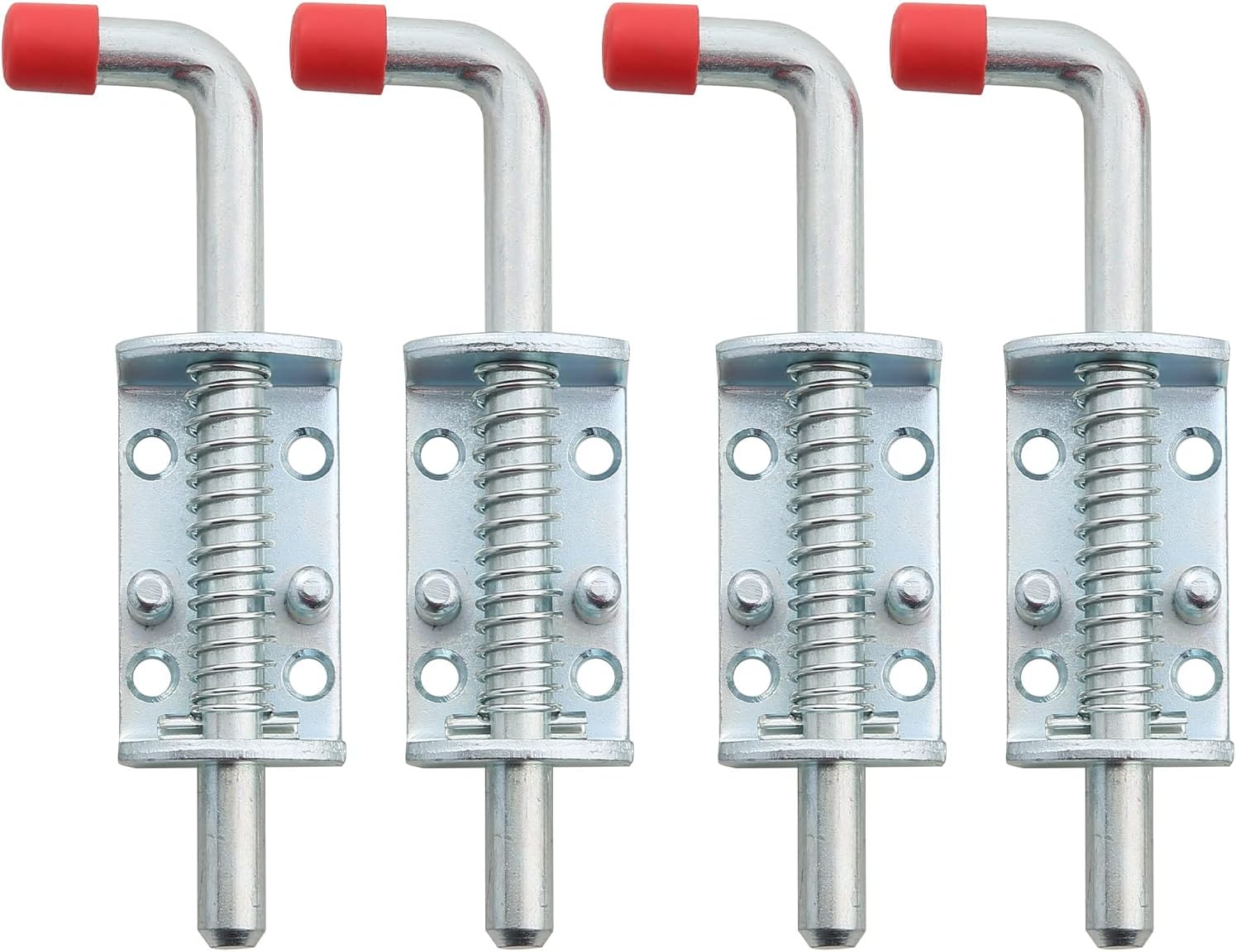 NATGAI Metal Lock Barrel Bolt Spring Loaded Locking Latch 6.5" Long w ...