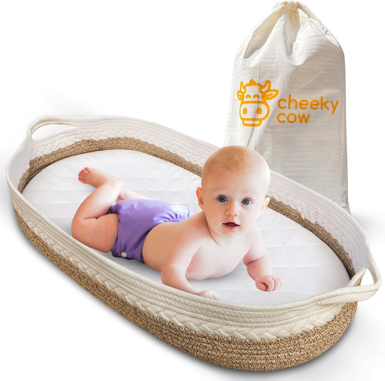 Cheeky Cow Nappy Changing Basket : Amazon.co.uk: Baby Products