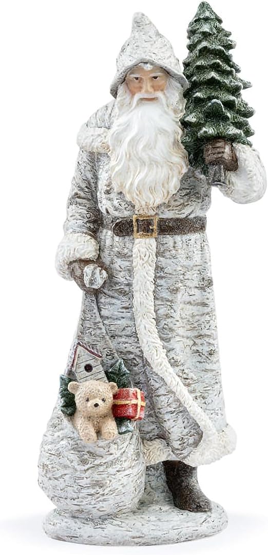Amazon.com: Napco Vintage Standing Santa Claus with Gift Bag Figurine ...