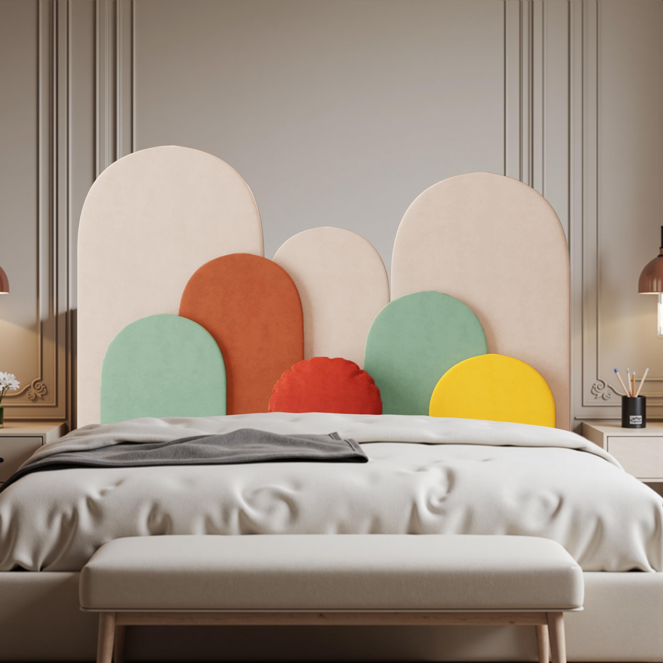 Amazon.com: strusery Kids' DIY Bohemian Foam Headboard Panels ...