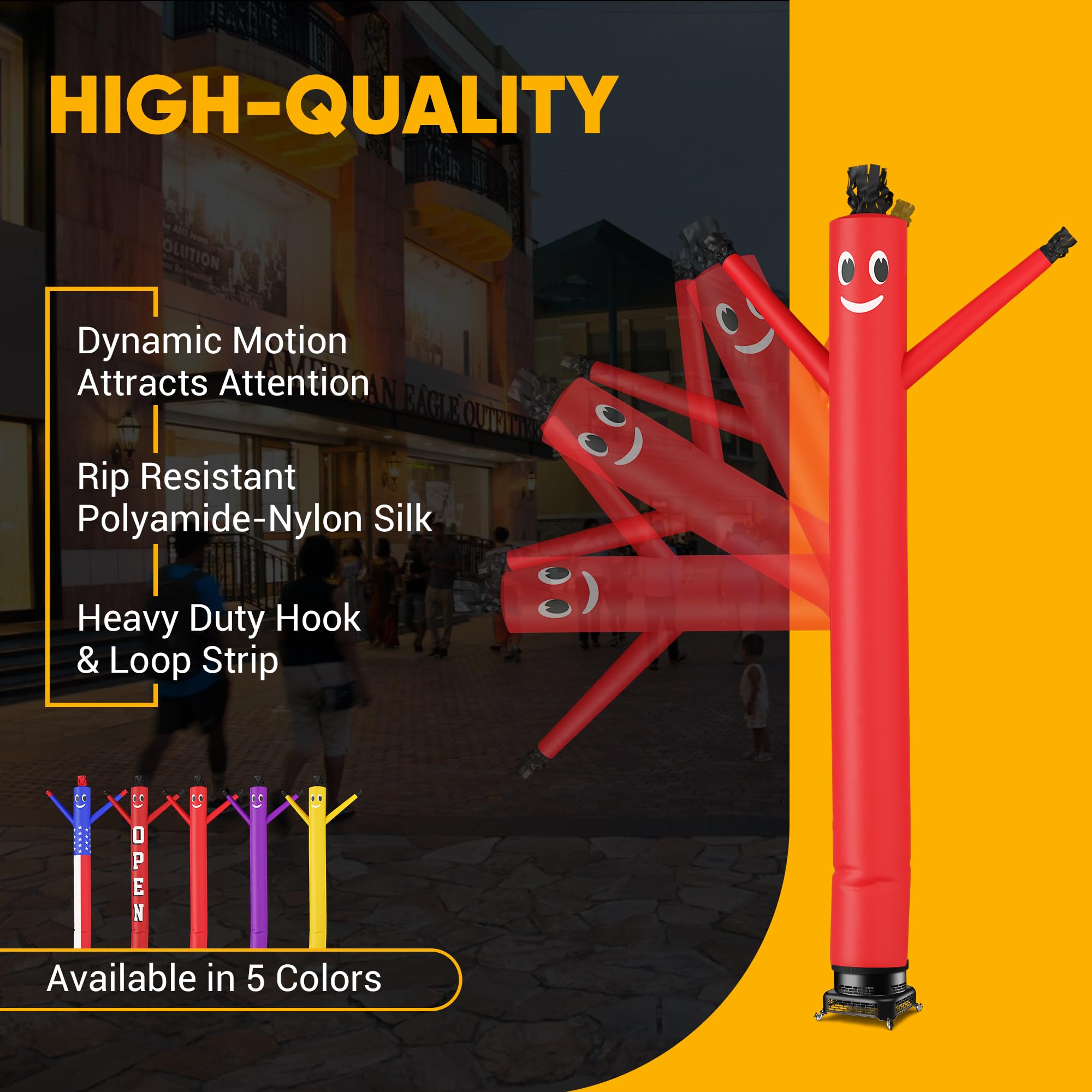 Snapklik.com : BSMTEK 20FT Air Inflatable Waving Tube Man Set