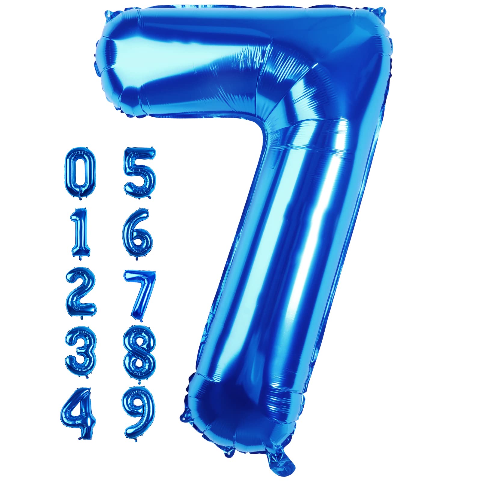 Snapklik.com : Number Balloons 40 Inch Blue Number 7 Balloon Large ...