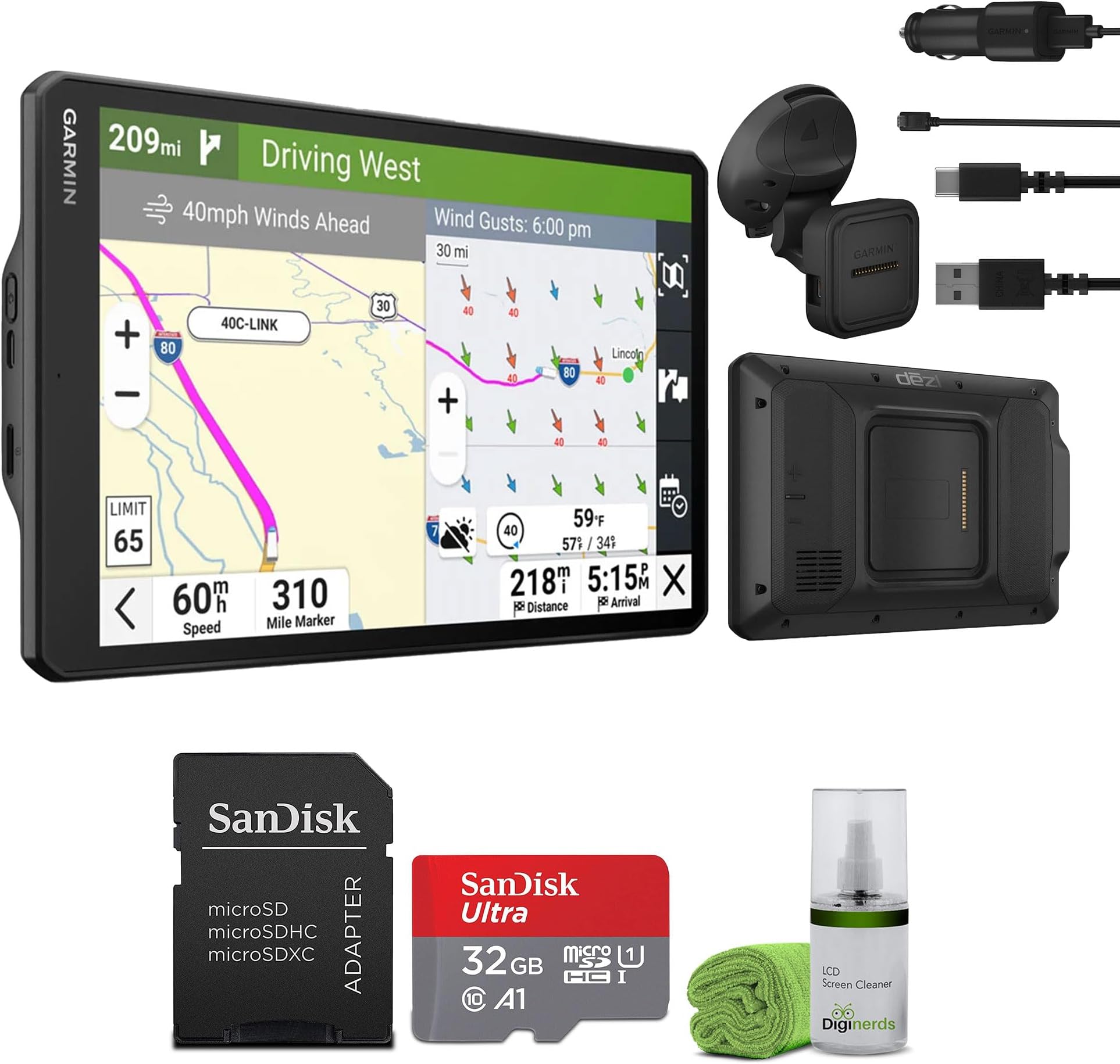 Amazon.com: Garmin dēzl™ OTR1010, Extra-Large, Easy-to-Read 10” GPS ...